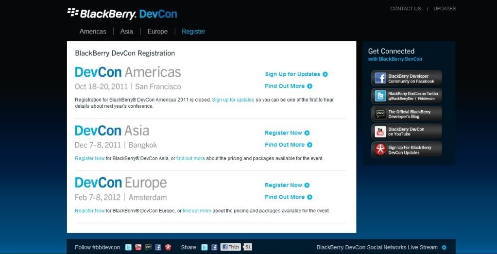 Blackberry đã cho đang ký tham gia DevCon Asia Tại Bangkok Thái Lan | Viết bởi Lâm Vũ Phong