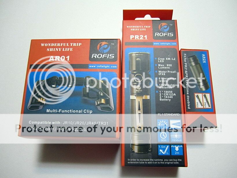 Rofis PR21 [XM-L2 U2, 1x18650 / 2x18650 or 2xCR123A / 4xCR123A] Review ...