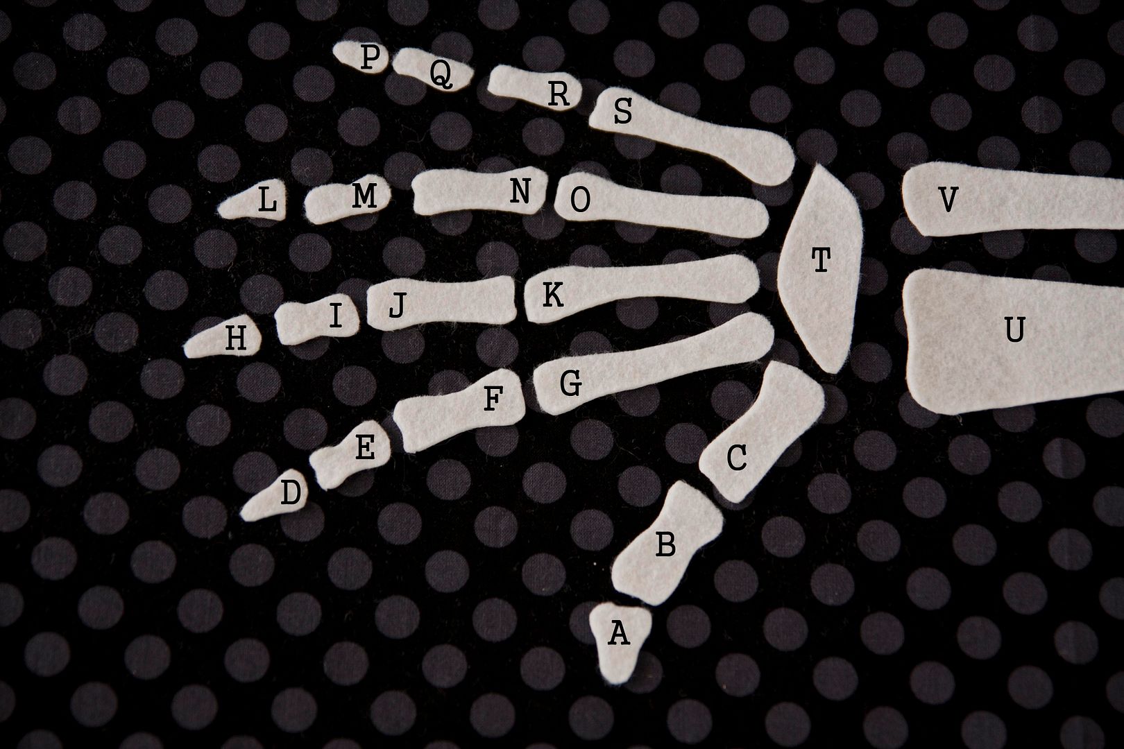 Skinny Bones Halloween Pillow - Honeybear Lane